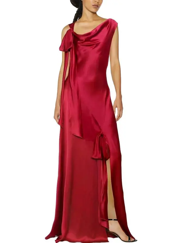 Alberta Ferretti Asymmetric-design Gown - Red
