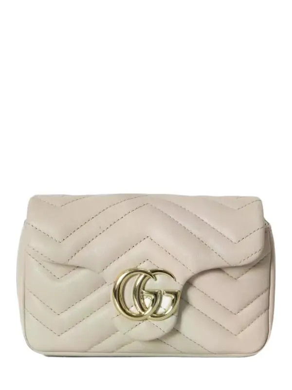 Gucci Gg Marmont Mini Shoulder Bag - Neutrals