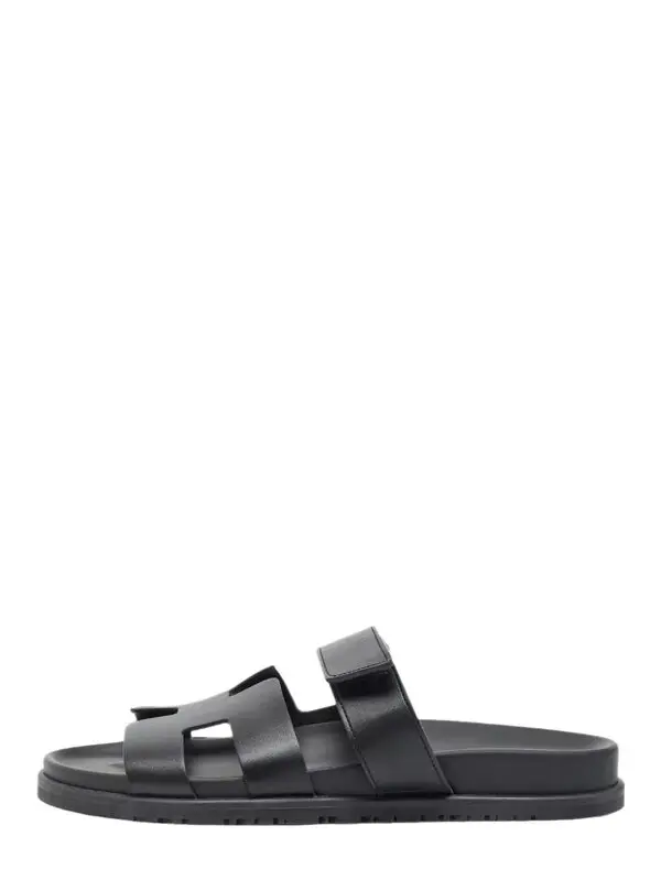 Hermès Chypre Touch-strap Sandals - Black