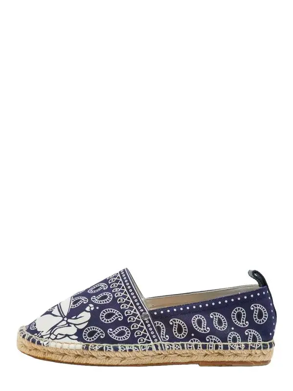 Hermès Printed Canvas Espadrilles - Blue