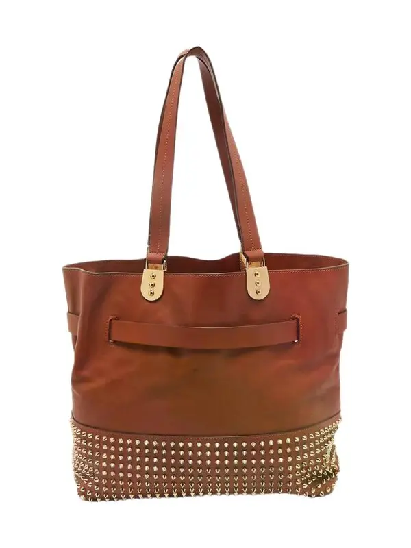 CHRISTIAN LOUBOUTIN Sybil Spike Tote Bag - Brown