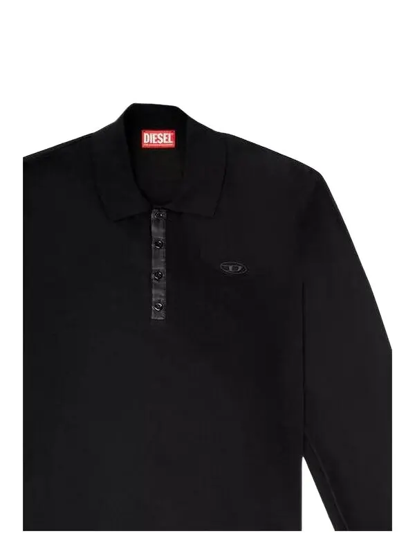 DIESEL® K-vilnius Logo-embroidered Sweater - Black