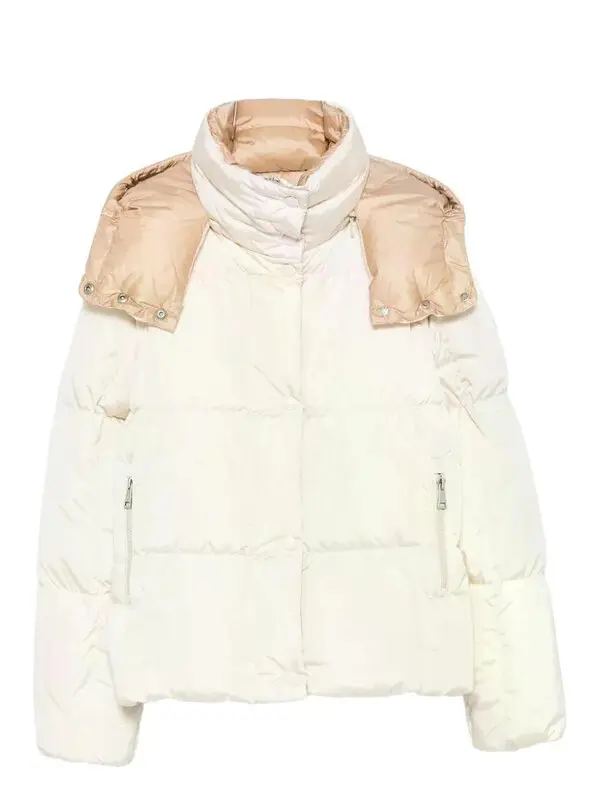 Moncler Padded Hooded Jacket - Neutrals