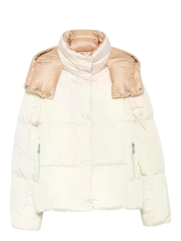 Moncler Padded Hooded Jacket - Neutrals