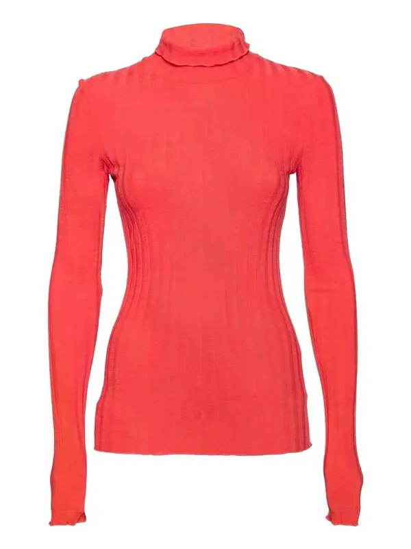 SIMONMILLER Pre-owned Ribbed Roll-neck Top - Orange