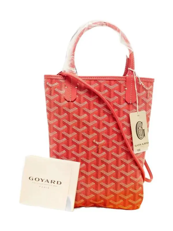 Goyard 2024 Poitiers Goyardine Tote Bag - Red