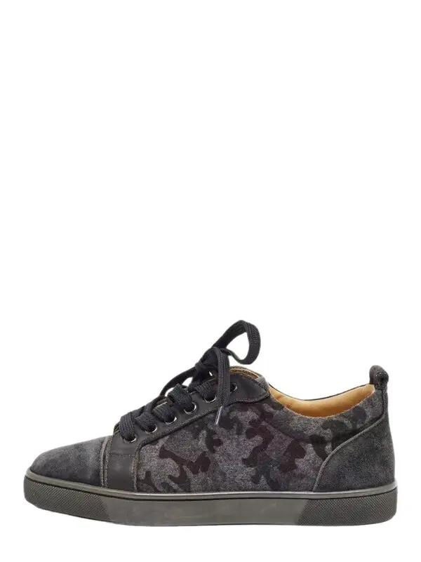 CHRISTIAN LOUBOUTIN Louis Orlato Camouflage Sneakers - Grey