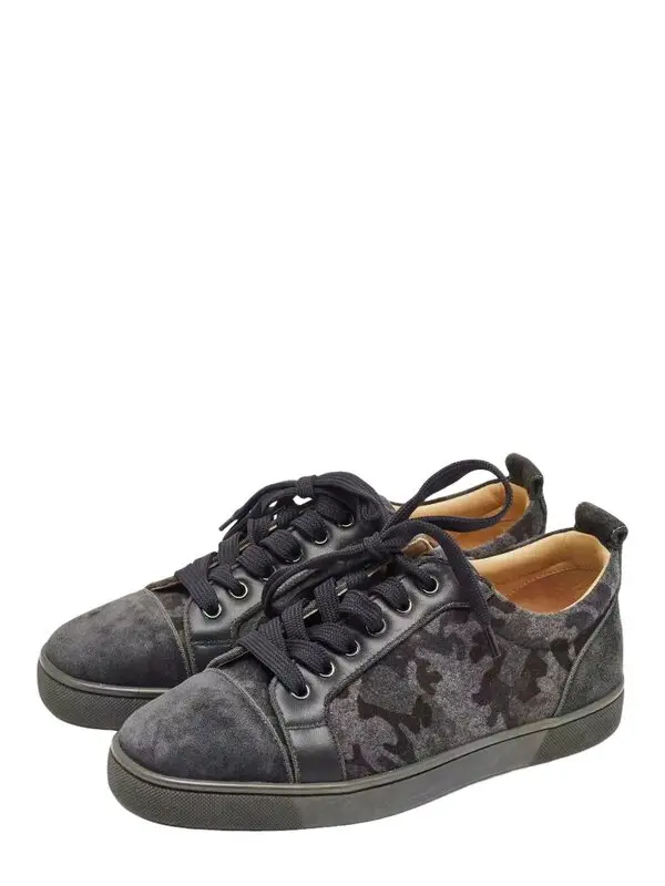CHRISTIAN LOUBOUTIN Louis Orlato Camouflage Sneakers - Grey