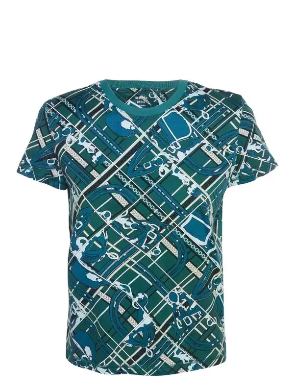 Hermès Printed Short-sleeve T-shirt - Green