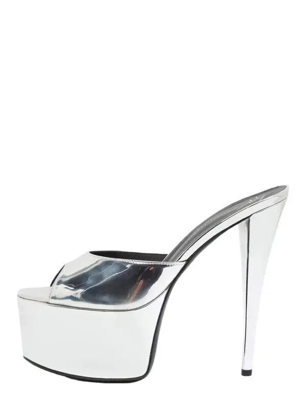 GIUSEPPE ZANOTTI Khalifa Platform Sandals - Silver