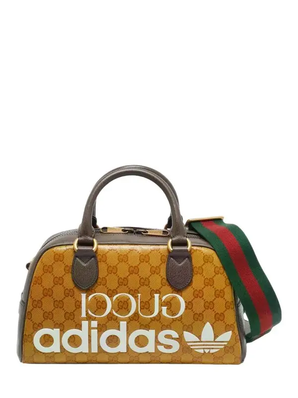 Gucci X Adidas Gg Supreme Trefoil Tote Bag - Brown