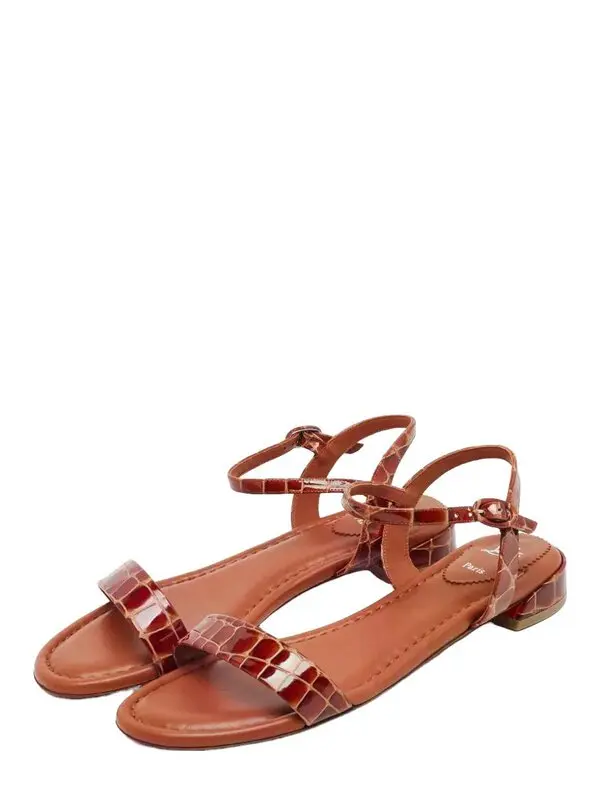 CHRISTIAN LOUBOUTIN Sweet Jane Leather Sandals - Brown