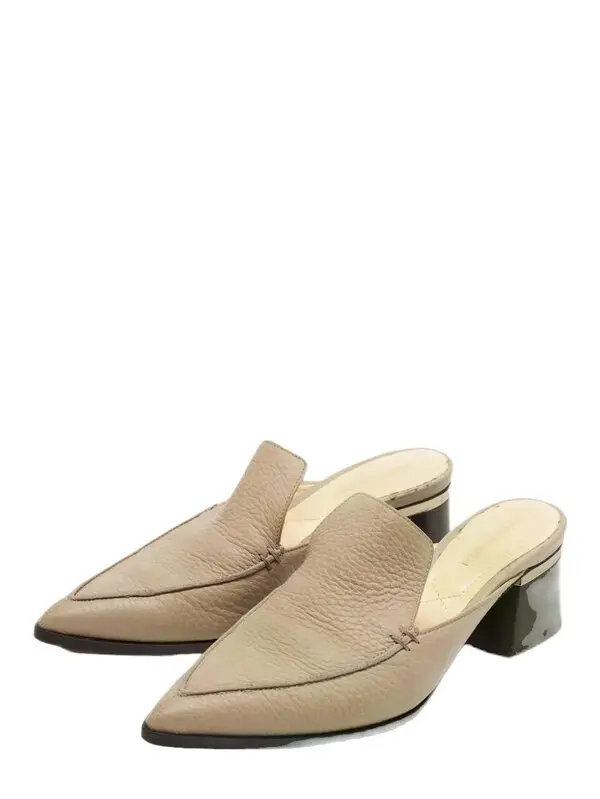 NICHOLAS KIRKWOOD Beya Pointed-toe Mules - Neutrals