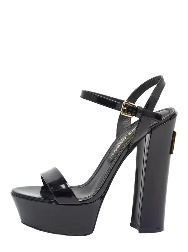 Dolce & Gabbana Keira Ankle-strap Platform Sandals - Black