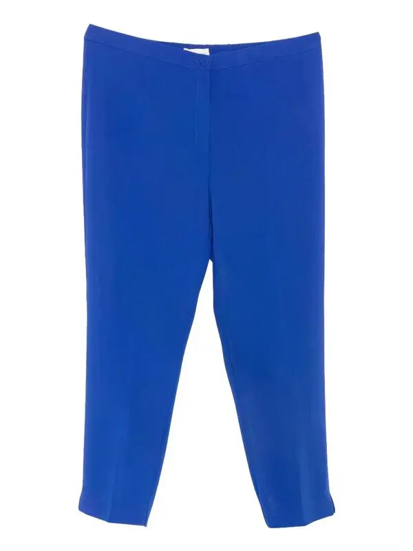 Marina Rinaldi Elasticated-waistband Slim-fit Trousers - Blue
