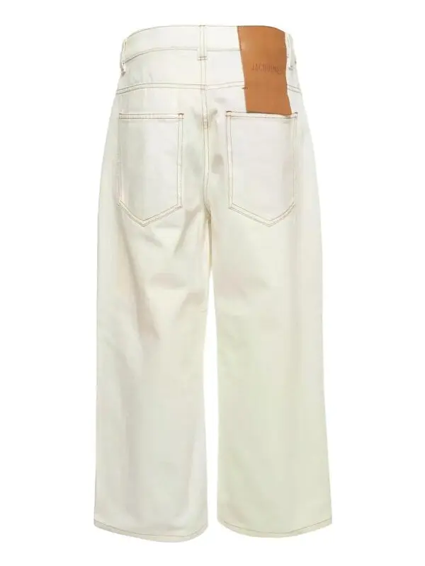Jacquemus Le De-nîmes Wide-leg Jeans - Neutrals