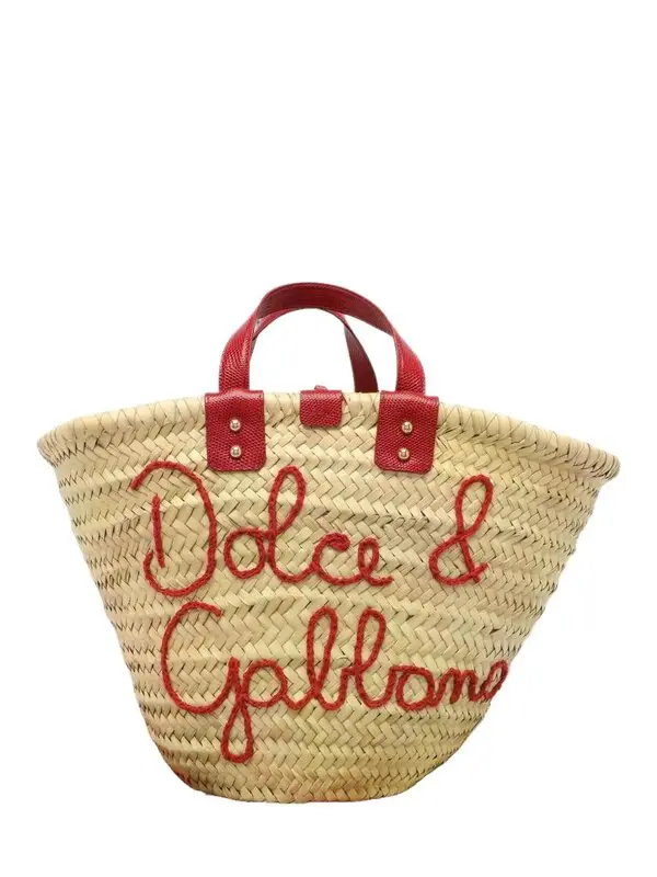 Dolce & Gabbana Kendra Lizard-embossed Tote Bag - Neutrals