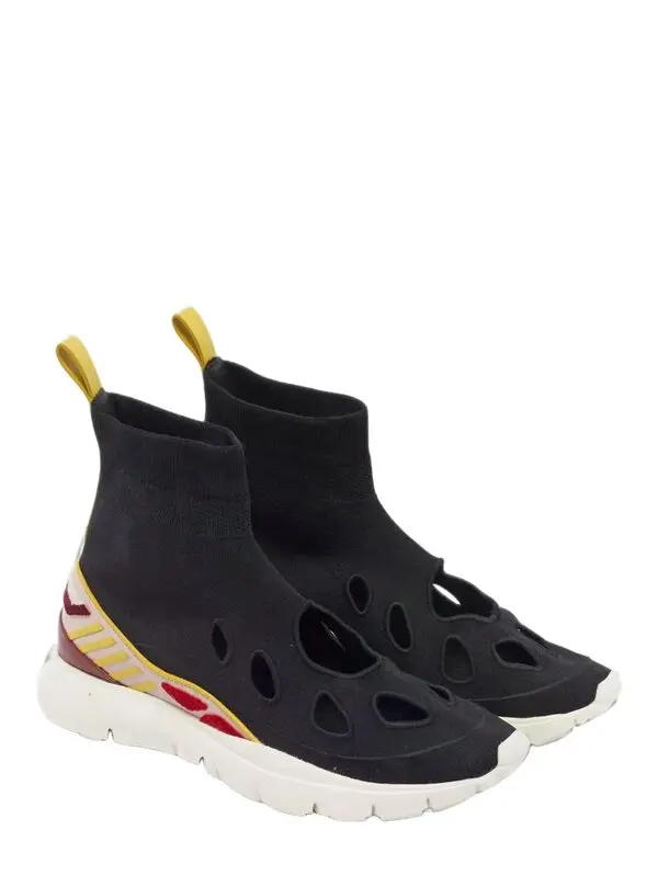Valentino Garavani Heroes Tribe Cutout Sneakers - Black