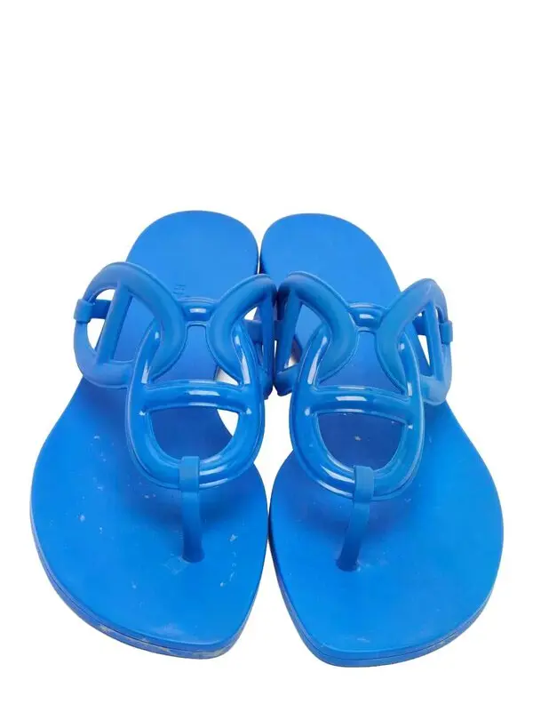 Hermès Egerie Chaine D'ancre Sandals - Blue