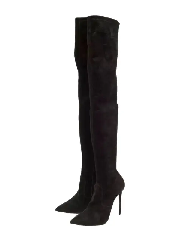 LE SILLA Eva Over-the-knee Suede Boots - Black