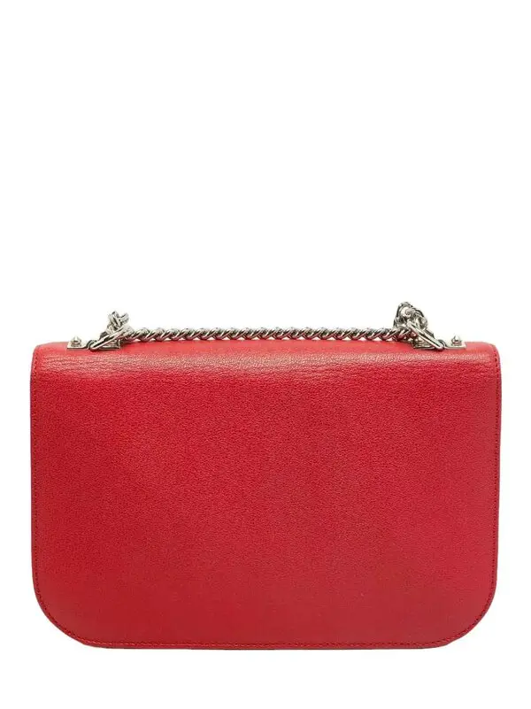 Alexander McQueen Insignia Flap Shoulder Bag - Red