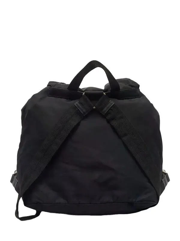 Prada Double Pocket Backpack - Black