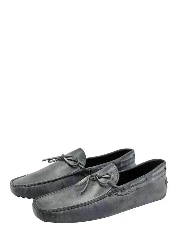 TOD'S Gommino Suede Driver Loafers - Grey
