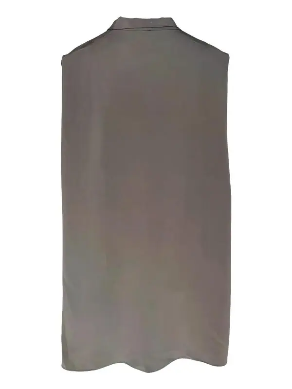 JOSEPH Silk Tie-neck Blouse - Grey