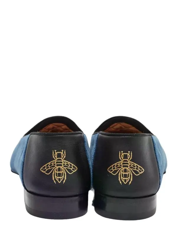 Gucci X New York Yankees Almond-toe Loafers - Blue