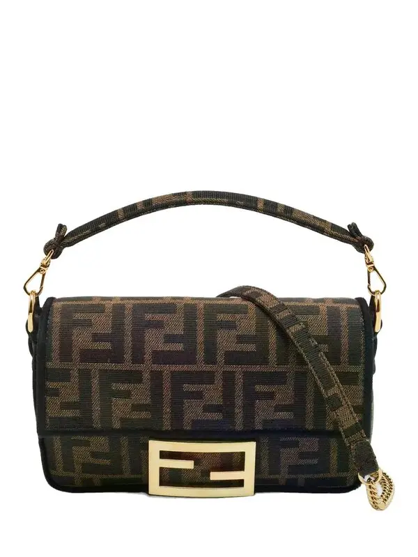 Fendi 2019 Zucca Baguette Mini Bag - Brown