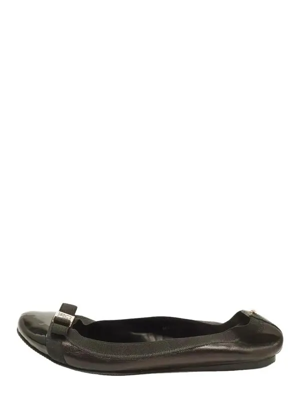 Carolina Herrera Bow Detail Cap-toe Ballet Flats - Black