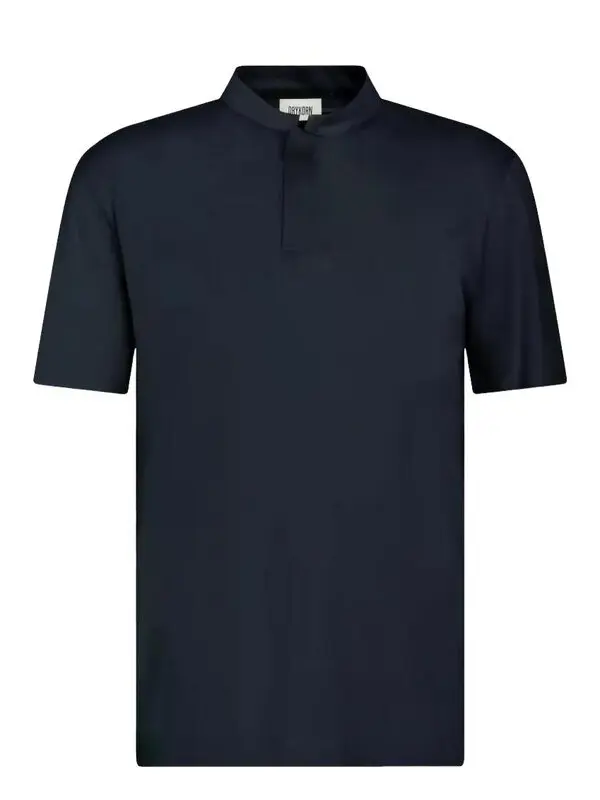 DRYKORN Louis Band-collar T-shirt - Blue