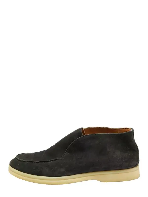Loro Piana Suede Ankle Boots - Black