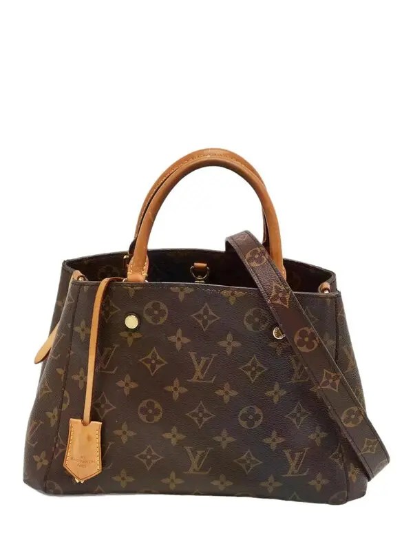 LOUIS VUITTON Montaigne Bb Monogram Tote Bag - Brown
