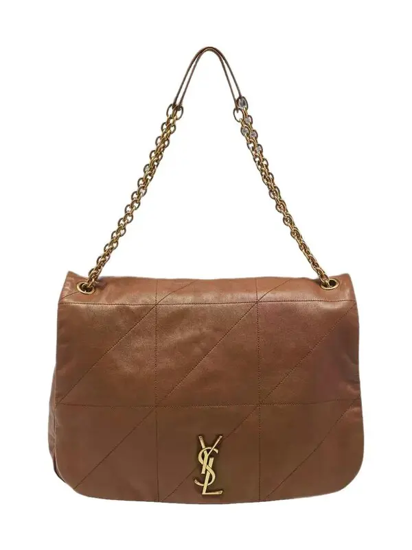 Saint Laurent 2023 Jamie 4.3 Geometric-quilted Shoulder Bag - Brown