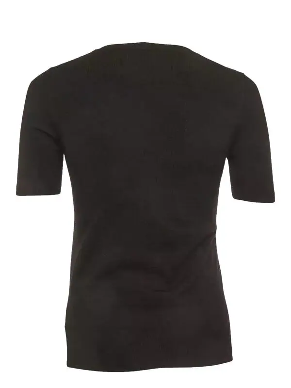 Theory Knit Crew-neck T-shirt - Black