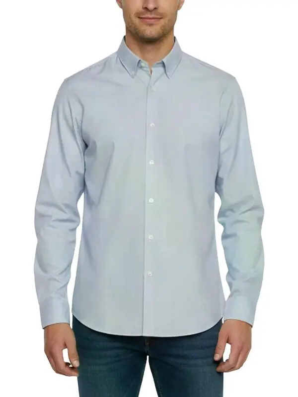 BOSS Elliott Pinstripe-pattern Shirt - Blue