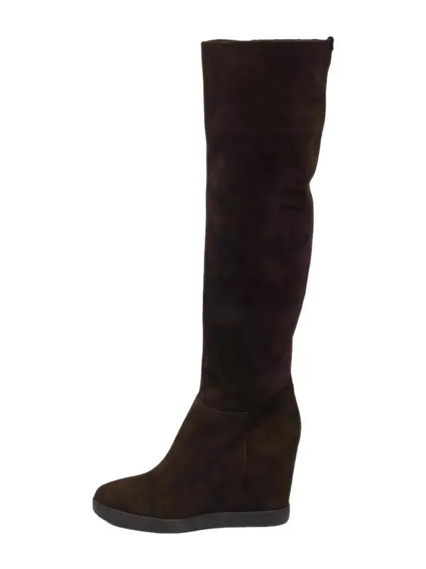 LE SILLA Concealed Wedge Knee-length Boots - Brown