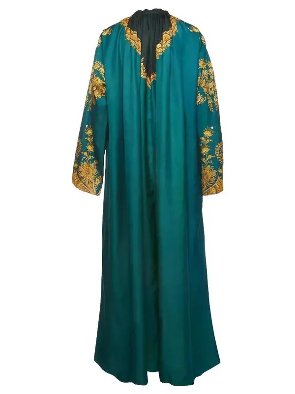 Etro Paisley-print Gabardine Maxi Dress - Green