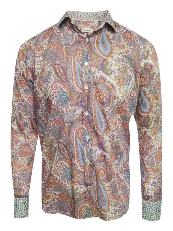 Etro Paisley Print Shirt - Orange