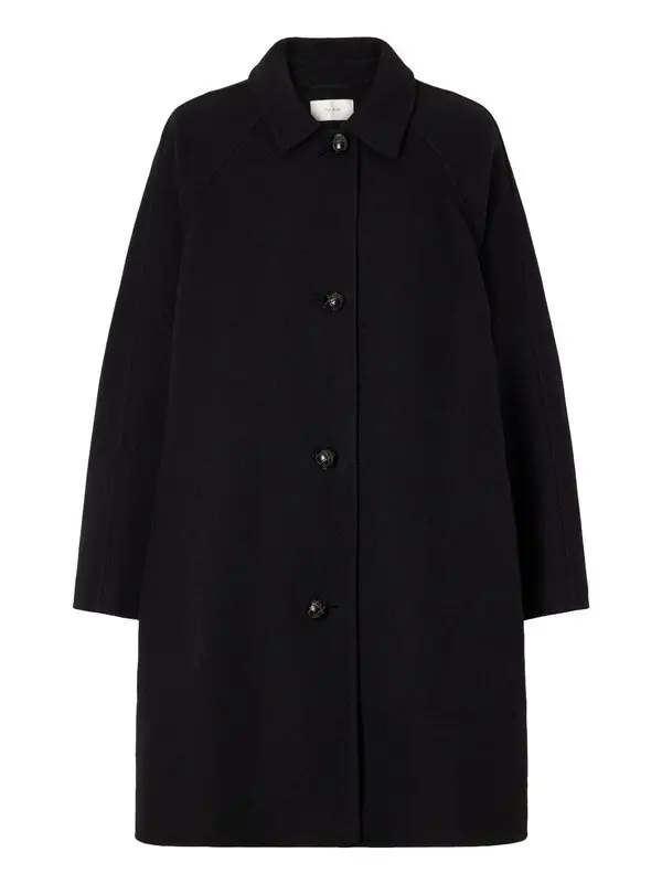 THE ROW Ina Wool And Cashmere-blend Coat - Black