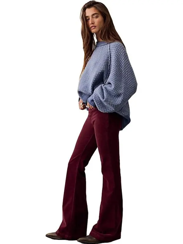 We The Free Walk The Line Cord Bootcut Trousers - Dionysus
