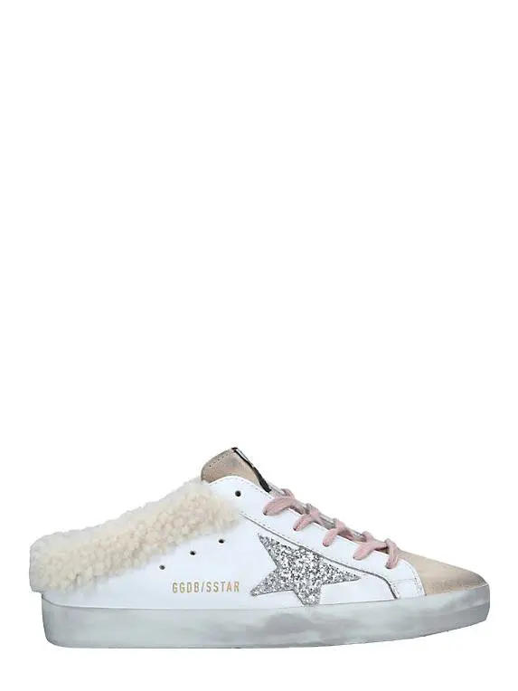 GOLDEN GOOSE Superstar Sabot 80194 Leather And Shearling Trainers - White/oth