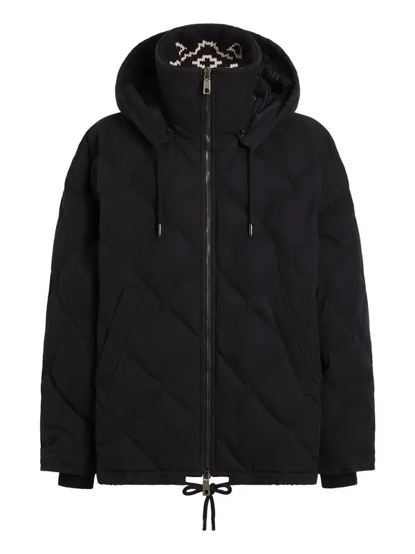 Dolce & Gabbana Quilted Cotton Padded Jacket - Blue