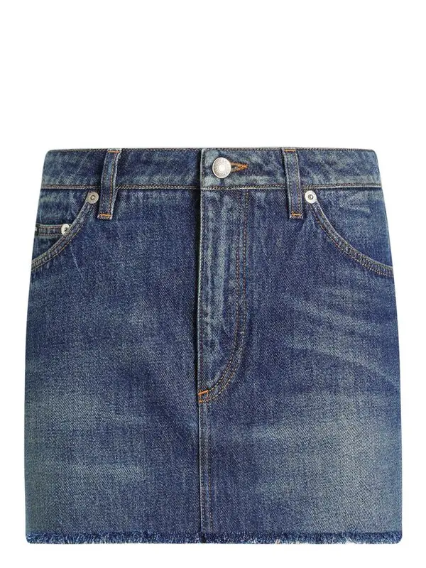 Dolce & Gabbana Multi-coloured Denim Miniskirt - Multicolor