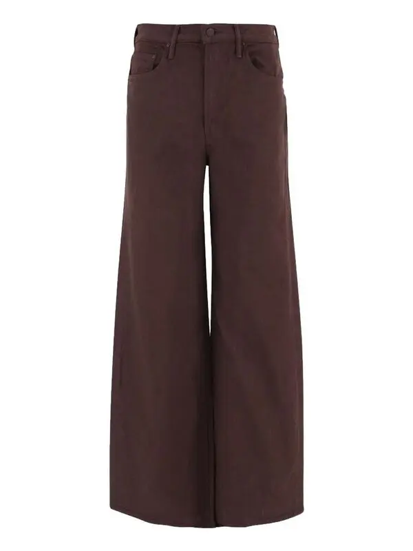 MOTHER Undercover Sneak Denim Jeans - Brown