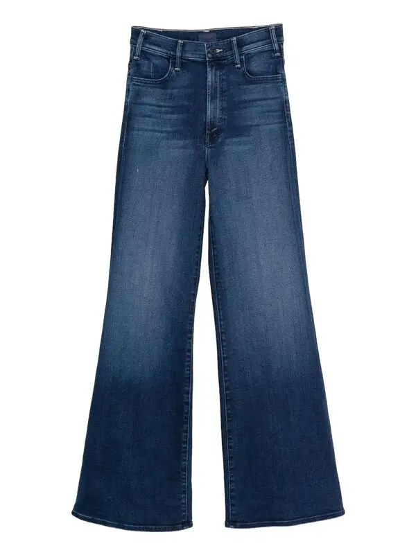 MOTHER The Hustler Roller Sneak Jeans - Blue