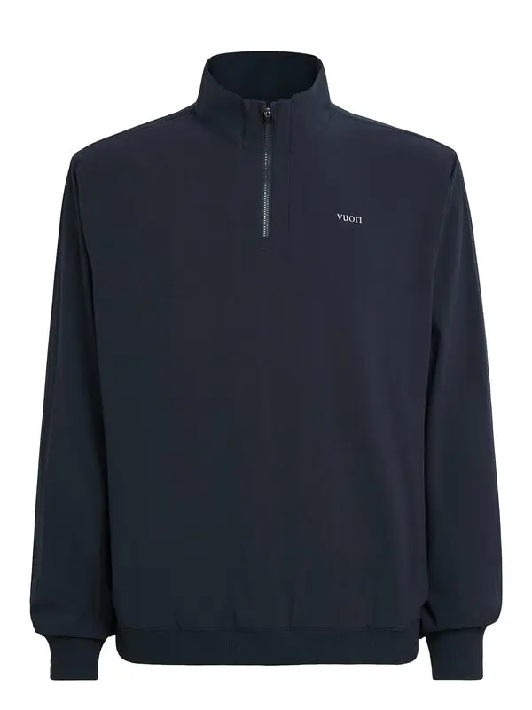 Vuori Venture Quarter Zip Jacket - Navy