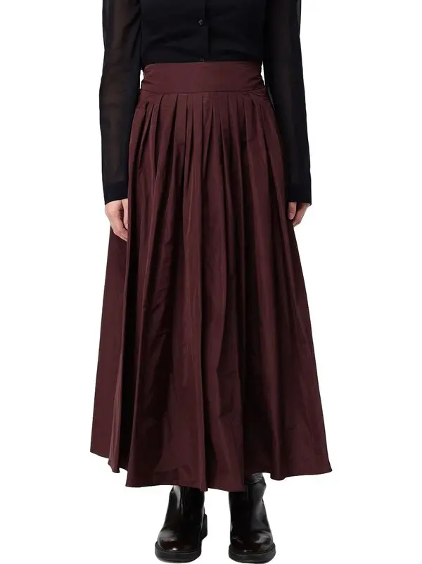 Max Mara High-waisted A-line Midi Skirt - Ruby