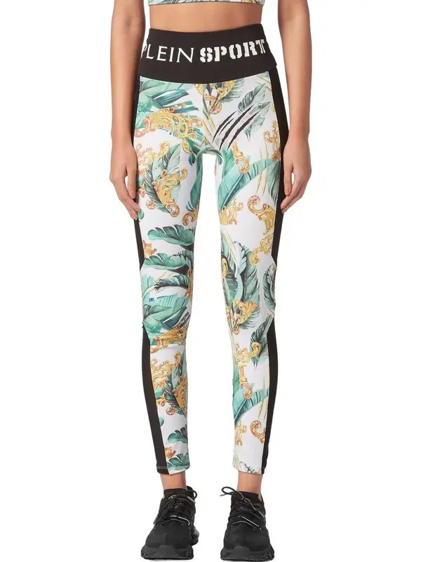 PLEIN SPORT Printed Leggings - Multicolor